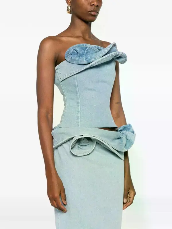 Magda Butrym Bow Zip Blouse