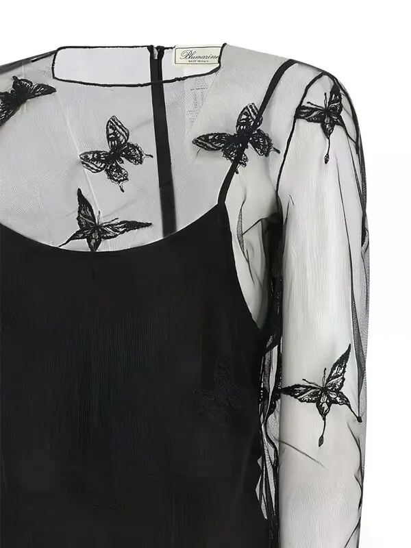 Blumarine Butterfly Net Blouse