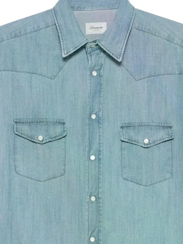 DRUMOHR Buttoned Chest-pocket Shirt