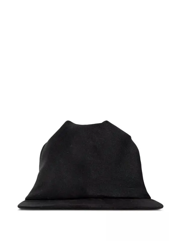 Balenciaga Sculptural Scarf-detail Cap - Black