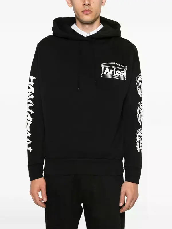Aries Embroidered Hoodie