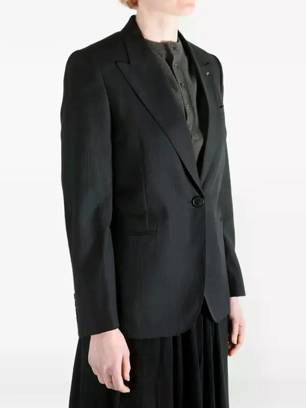 Givenchy Single-breasted Pinstripe Blazer - Black