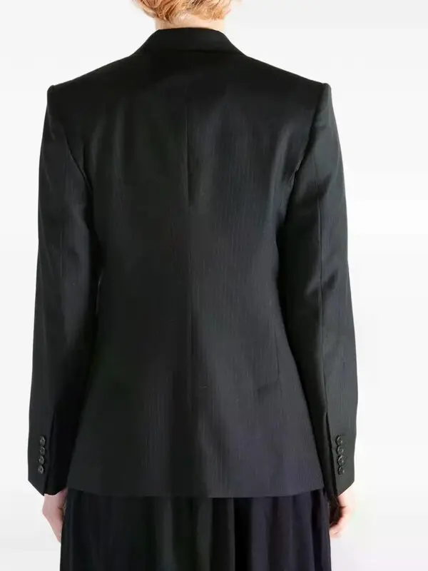 Givenchy Single-breasted Pinstripe Blazer - Black