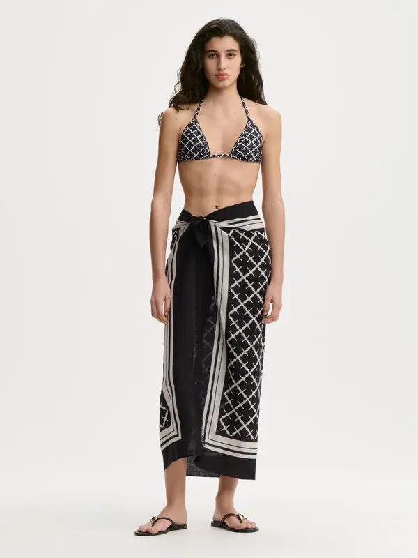 BY MALENE BIRGER Astra Triangle Bikini Top - Black