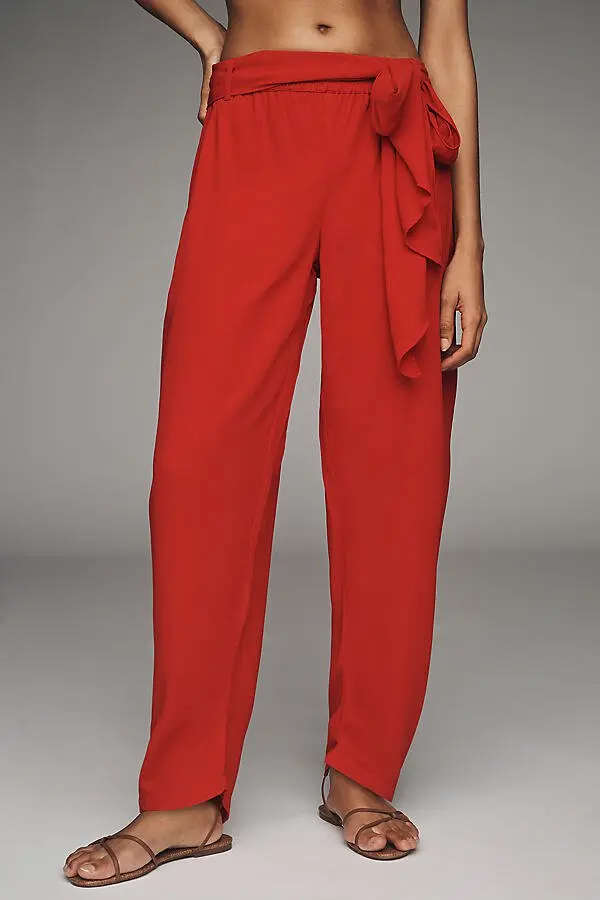 LET ME BE Belted Flowy Pants