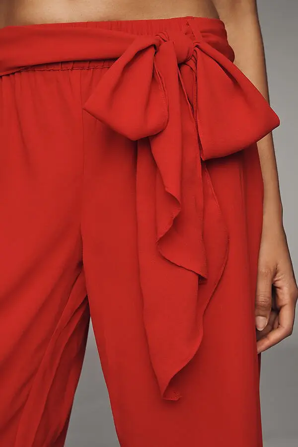 LET ME BE Belted Flowy Pants