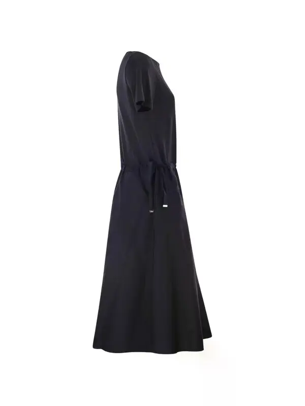 Herno Jersey Drawstring Midi Dress - Blue