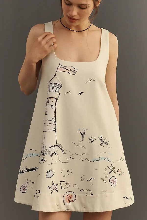 Maeve Keiko Mini Dress - Yellow Lighthouse