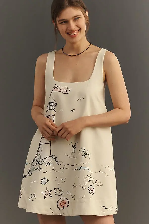 Maeve Keiko Mini Dress - Yellow Lighthouse