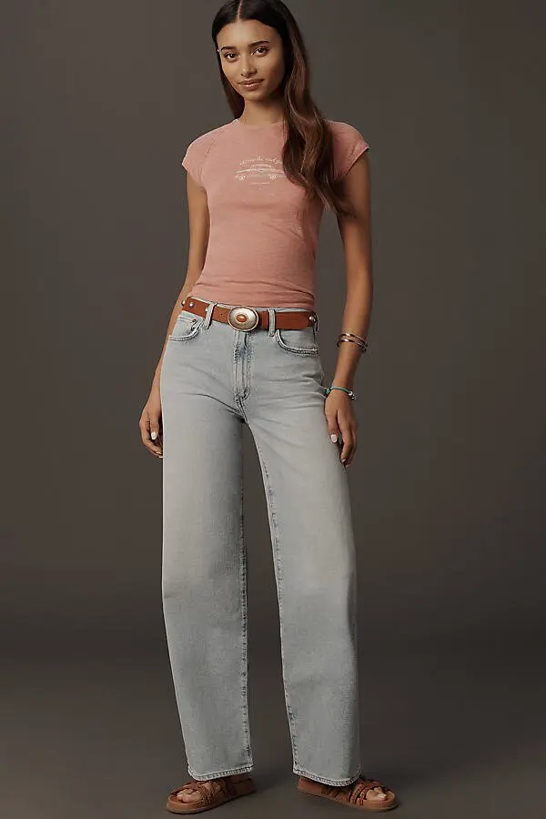 AGOLDE Harper High-rise Wide-leg Jeans - Flaunt