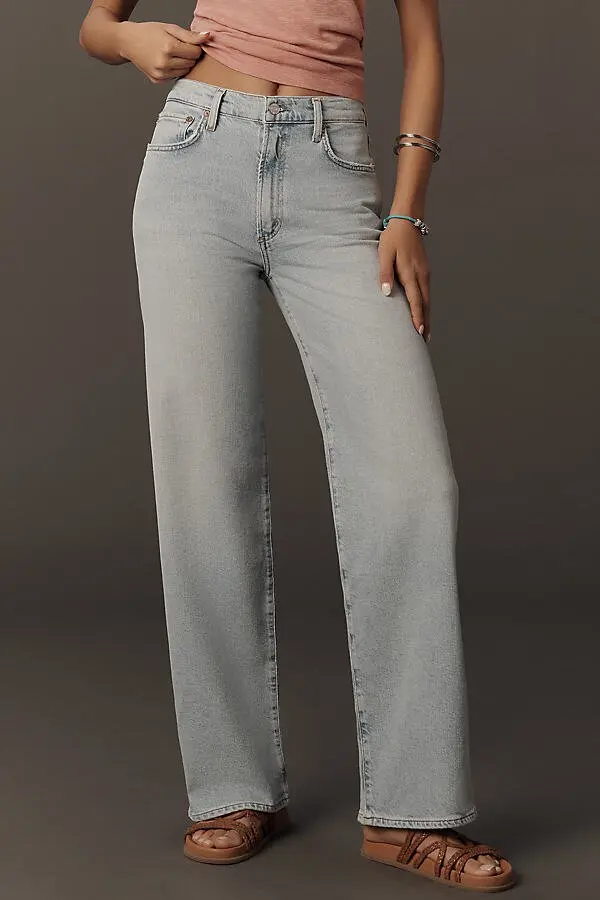 AGOLDE Harper High-rise Wide-leg Jeans - Flaunt