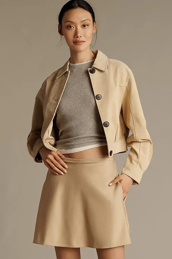 Anthropologie Wrap Skort - Khaki