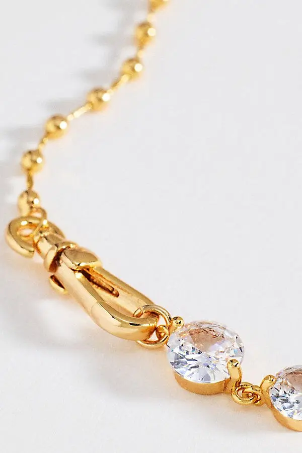 Anthropologie Triple Stone Bracelet - Clear
