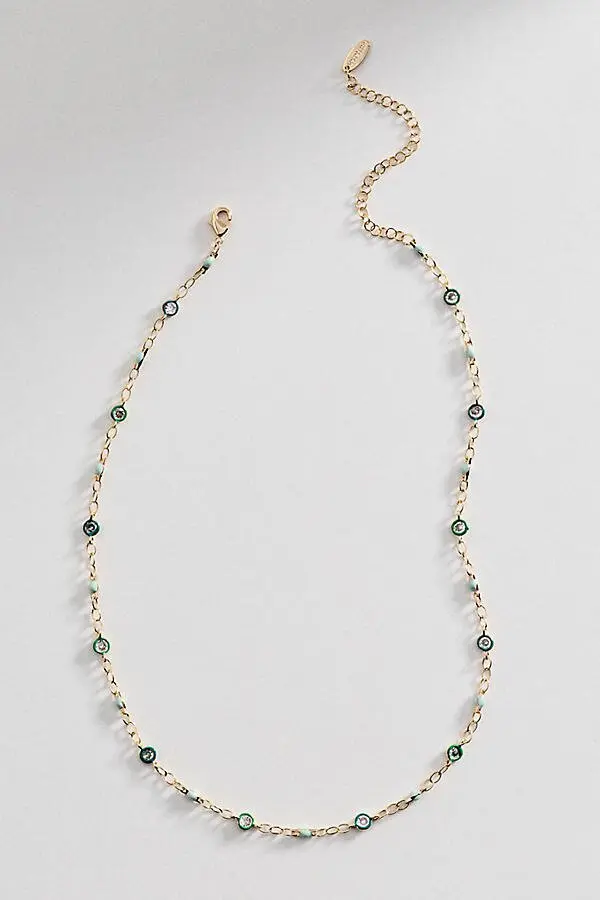 Anthropologie Stone Necklace - Green