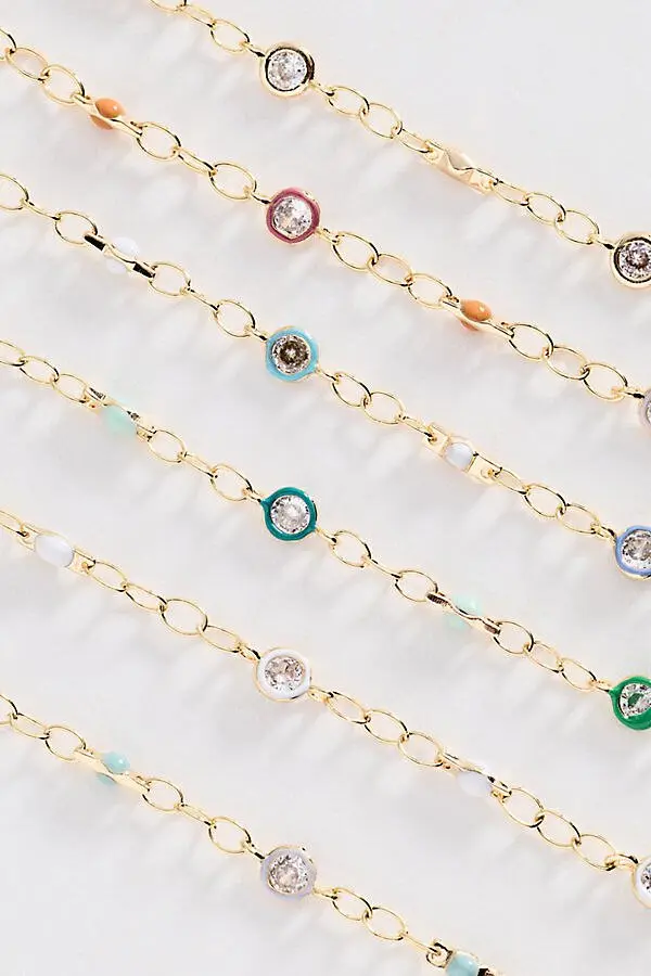 Anthropologie Stone Necklace - Pink