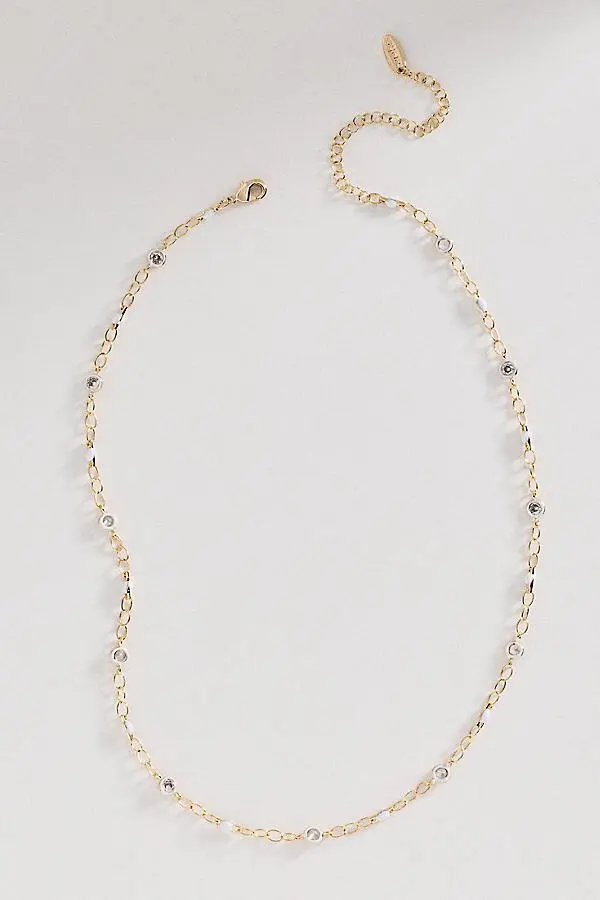 Anthropologie Stone Necklace - White