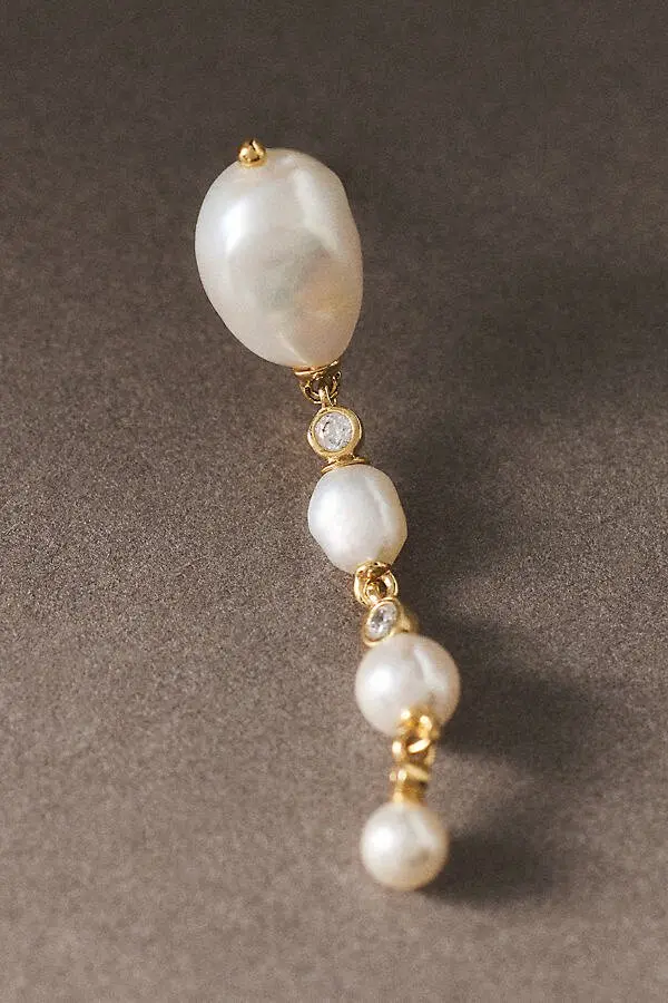 Nadri Siren Freshwater Pearl Drop Earrings