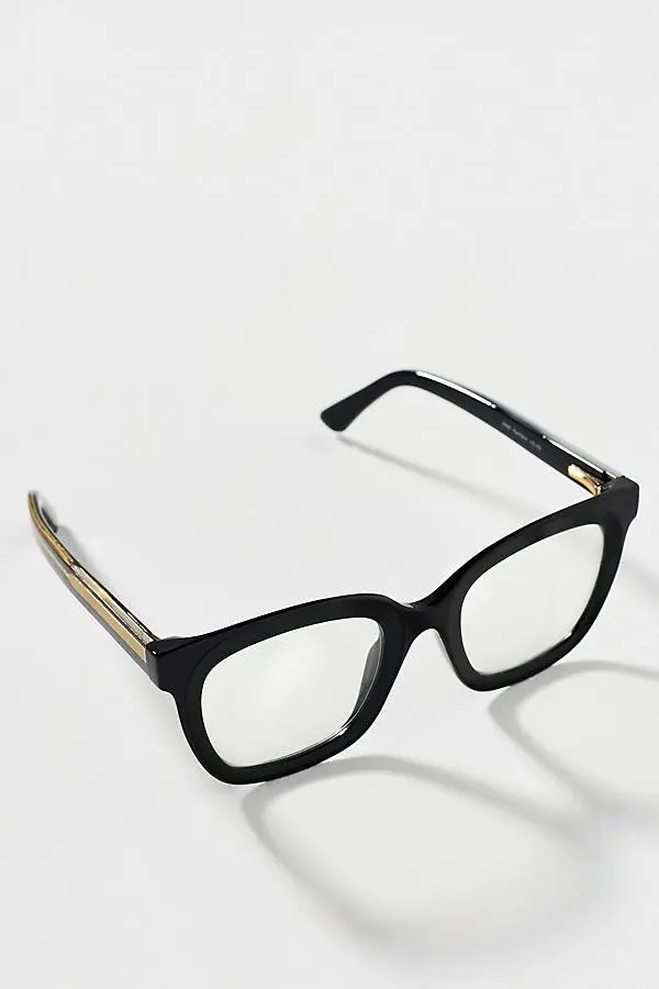 PEEPERS Fanfare Square Blue Light Readers - Black