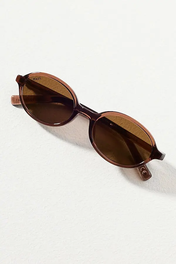 REALITY EYEWEAR Bessette Slim Sunglasses - Tan