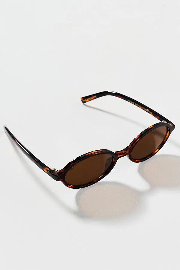 REALITY EYEWEAR Bessette Slim Sunglasses - Turtle Brown