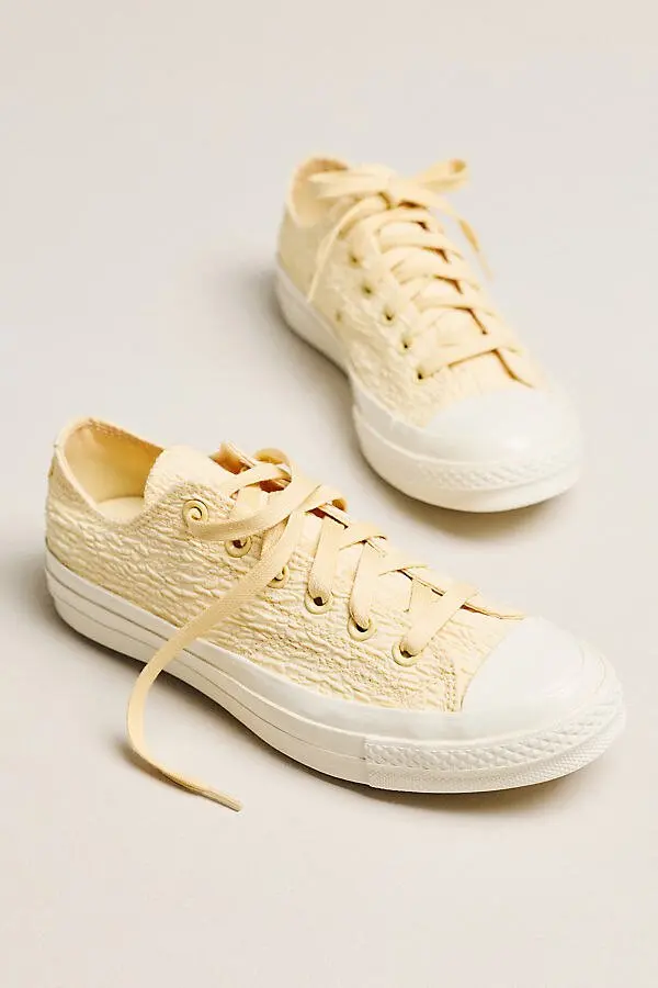 CONVERSE Chuck 70 Tonal Texture Low-top Sneakers - Yellow