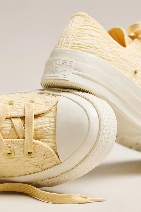 CONVERSE Chuck 70 Tonal Texture Low-top Sneakers - Yellow