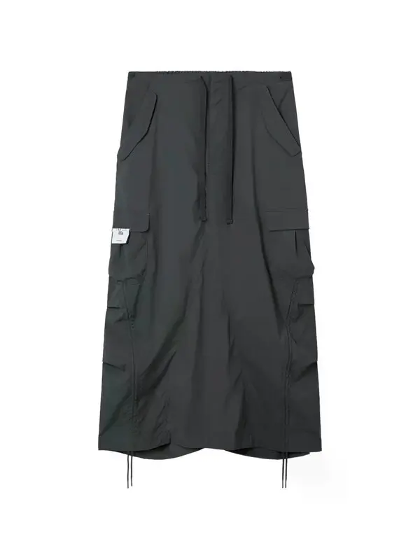 Izzue Cargo Drawstring Skirt - Grey