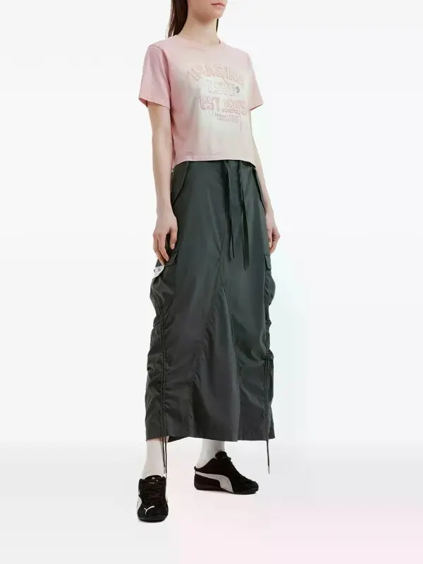 Izzue Cargo Drawstring Skirt - Grey
