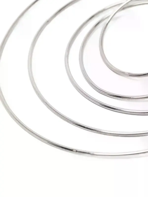 PANCONESI Serpent Hoop Earrings - Silver