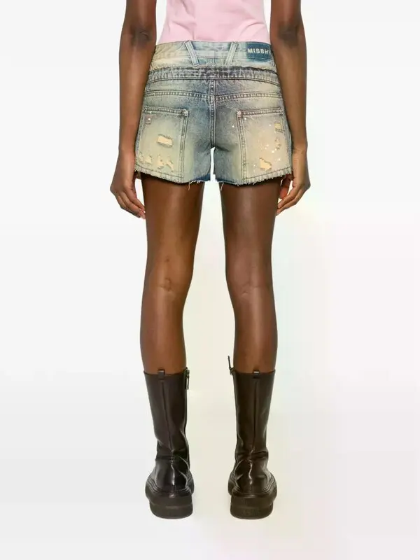 MISBHV Frayed Denim Shorts