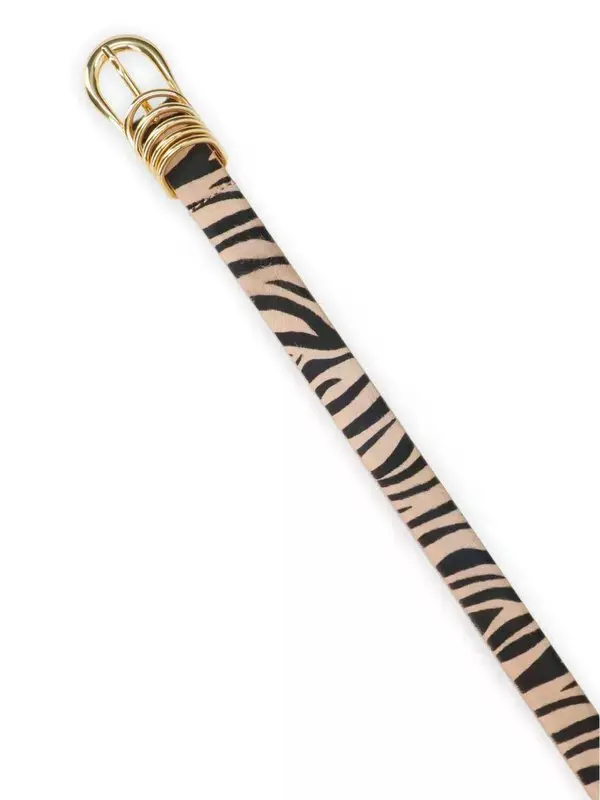DEHANCHE Holly Zebra Belt - Neutrals