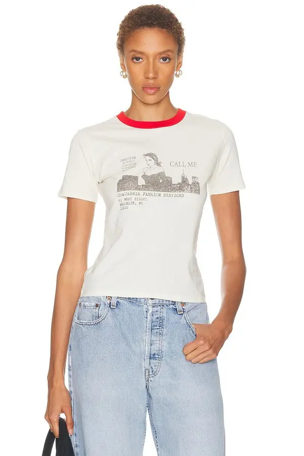 WILLY CHAVARRIA Call Girl' Ringer Tee