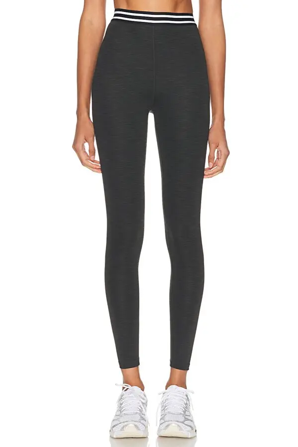 Splits59 Bailey High Waist Active Rib 7/8 Legging In Black