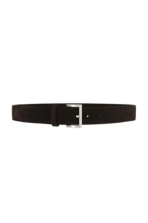 ST. AGNI Suede Homme Belt - Coffee