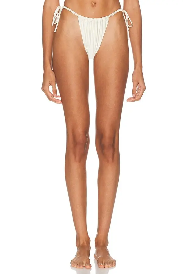 MONTCE X Elsa Hosk Brasil Bikini Bottom - Cream Silkie