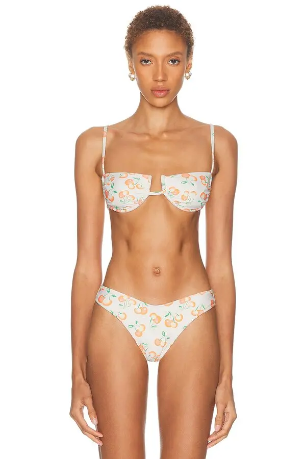 MONTCE X Elsa Hosk Simonette Bikini Top - Cherry Sherbet