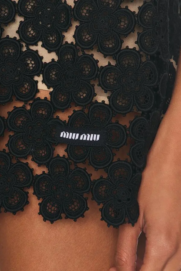 Miu Miu Macramé Anemone Dress