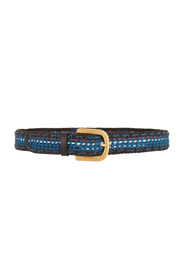 Gabriela Hearst Woven Leather Belt - Air Multi