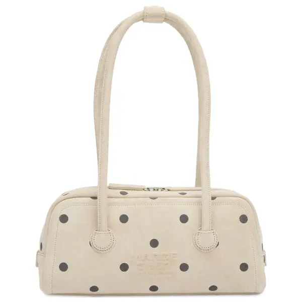 MARGESHERWOOD Soft Boston Ew Bag - Blond Wood/polka Dot
