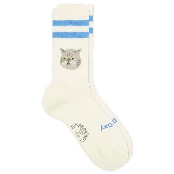 ROSTERSOX Cat Socks - Blue