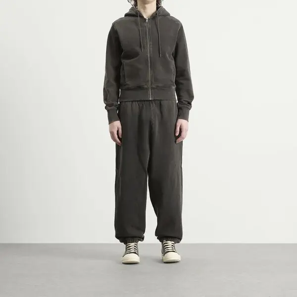 ENTIRE STUDIOS Slim Zip-up Hoodie - Washed Black