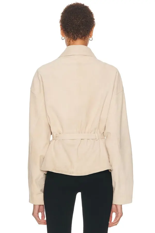 EAVES X Jasmine Tookes Lina Belted Jacket - Bone