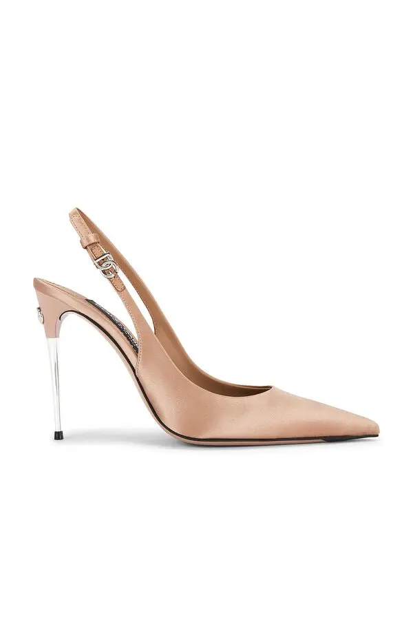 Dolce & Gabbana Slingback Pumps - Dark Beige