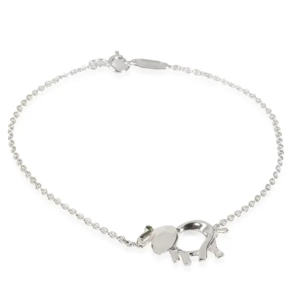 Tiffany & Co. Sterling Silver Tsavorite Save The Wild Elephant Bracelet - Sterling_silver