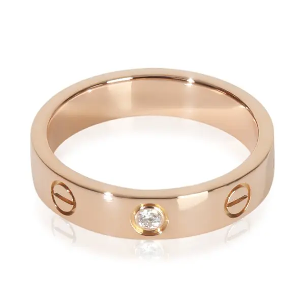 Cartier Rose Gold Diamond Love Ring