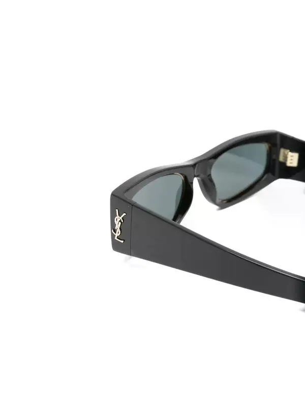 Saint Laurent M140 Geometric Sunglasses - Black
