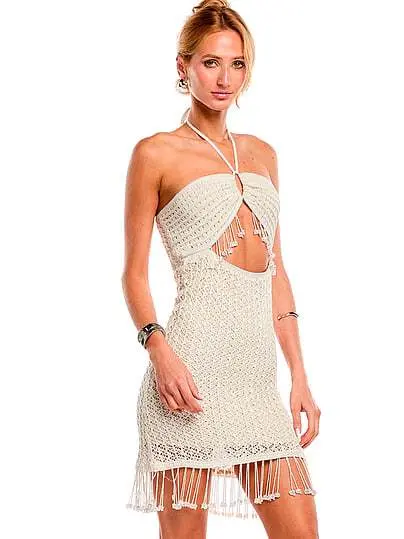 Victoria's Secret Cappitana Daria Mini Dress - White,ivory