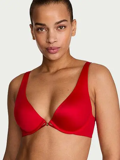 Victoria's Secret Very Sexy Smooth Lightly Lined Plunge Bra - Red