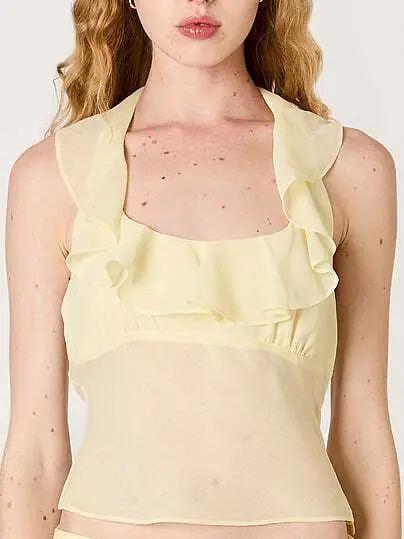 Victoria's Secret Nia Verbena Halter Top - Yellow