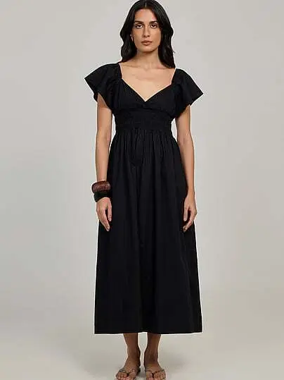 Victoria's Secret Summer Away Corvina Maxi Dress - Black